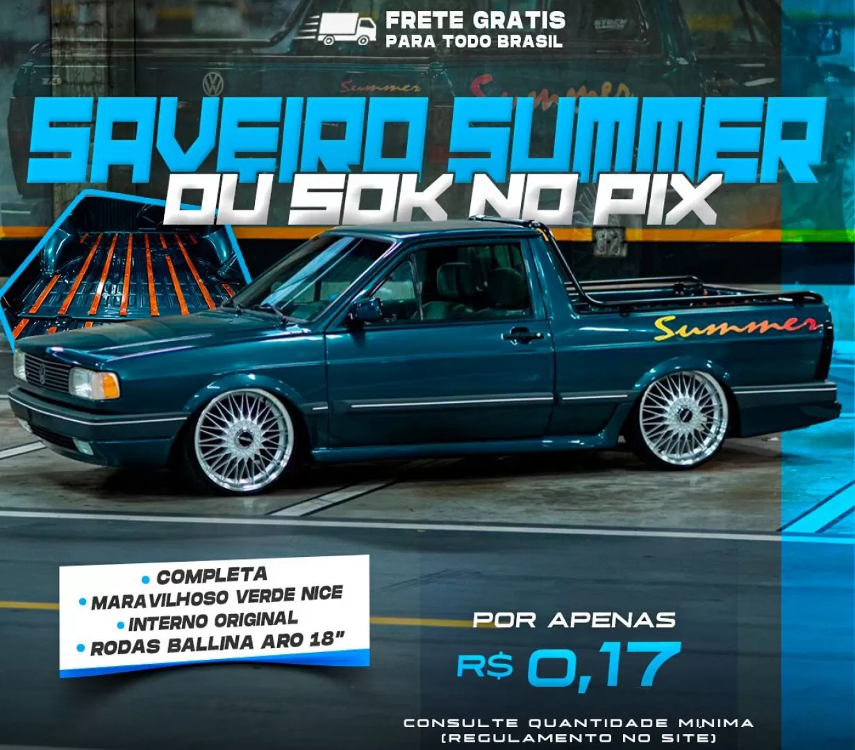 Stock Clássicos - SAVEIRO SUMMER OU 50K - FRETE GR?TIS BR - O Melhor ...