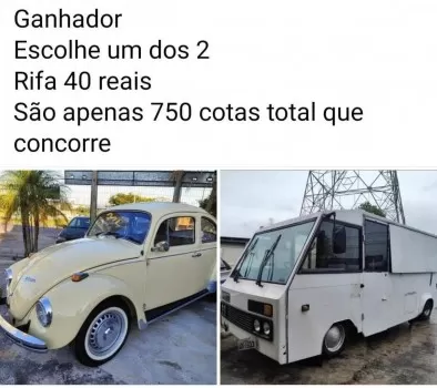 Valdinei de Souza - Op??o de escolha Fusca bege ou caminh?o invel ...
